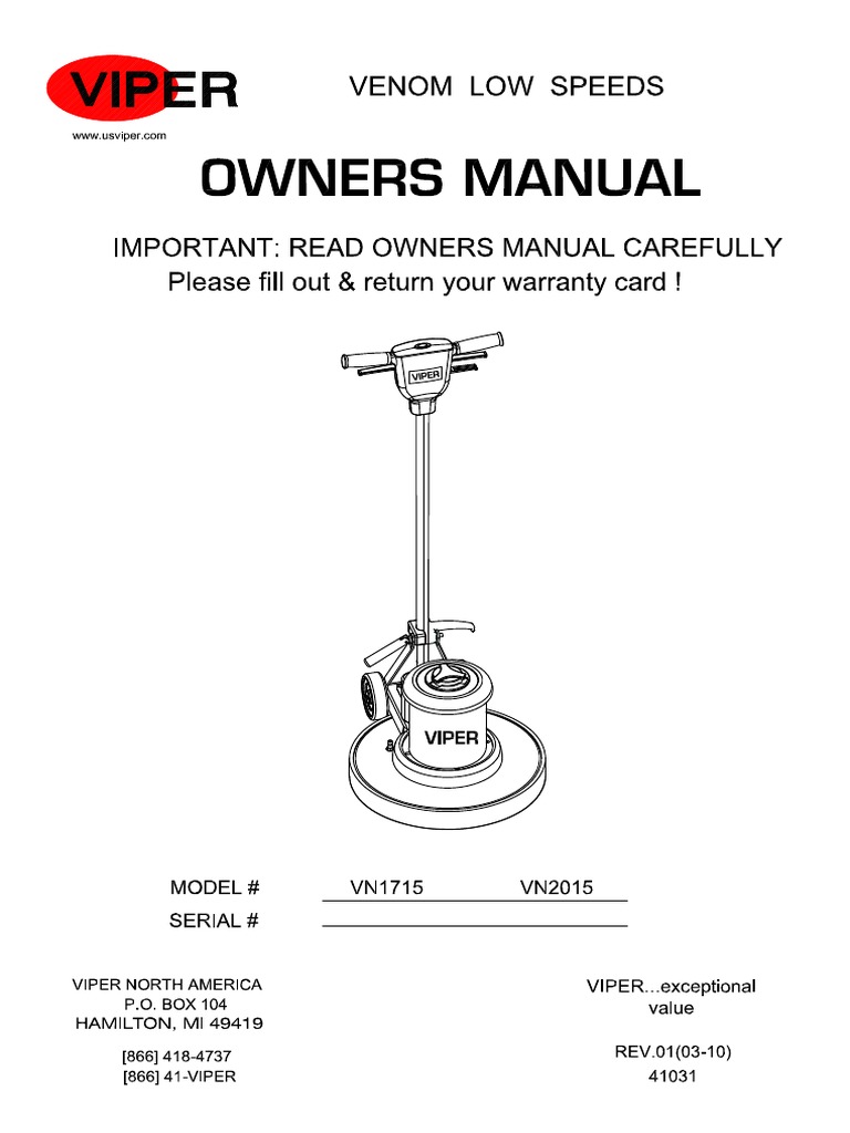Viper Buffer VN1715&VN2015-Manual | PDF | Electrical Connector | Screw