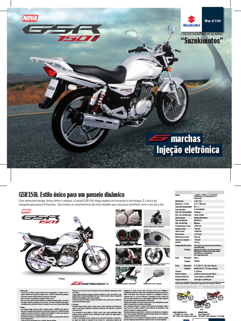 Catalogo GSR 150i | Motocicleta | Motores