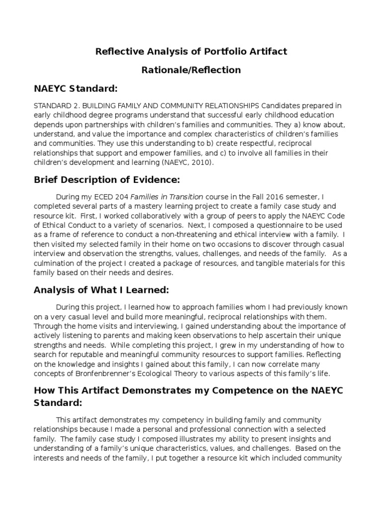 Eced 204 Rationale Reflection | PDF | Early Childhood Education ...