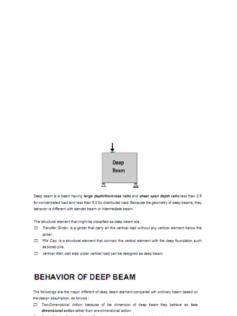 Design of Deep Beams | PDF
