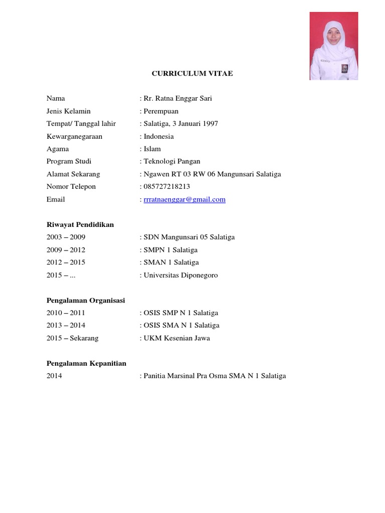 CV Rr. Ratna Enggar Sari: Teknologi Pangan | PDF