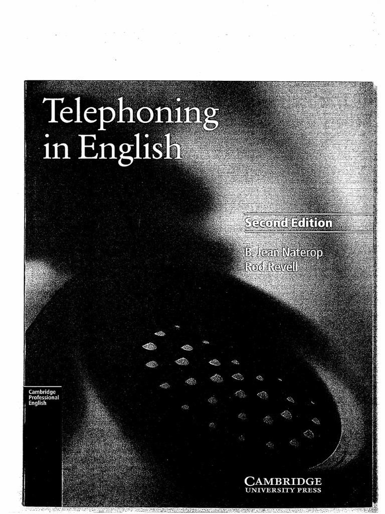Telephoning In English Pdf Pdf
