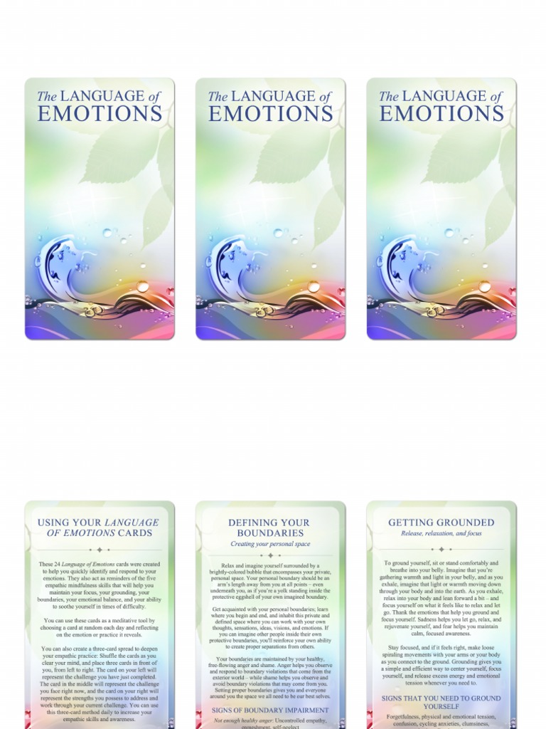 Emotion Cards | PDF