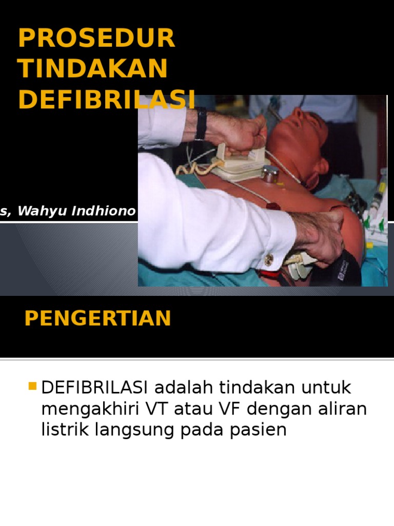 Prosedur Tindakan Defibrilasi | PDF