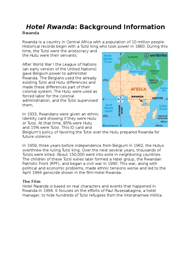 Hotel Rwanda | PDF | Hutu | Tutsi