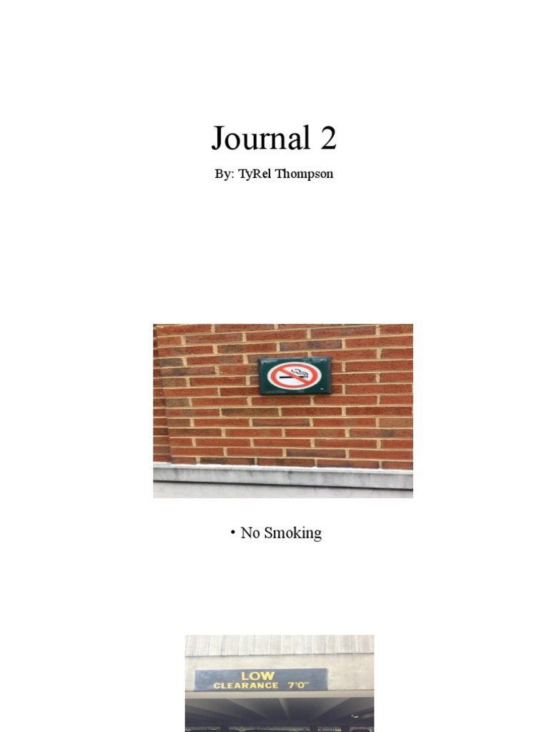 Journal 2: By: Tyrel Thompson | PDF