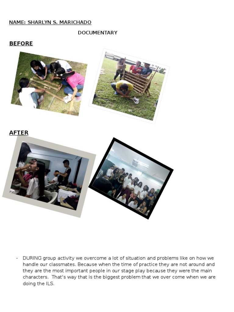 Before: Name: Sharlyn S. Marichado Documentary | PDF