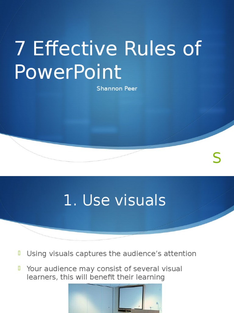 Rules of Powerpoint | PDF