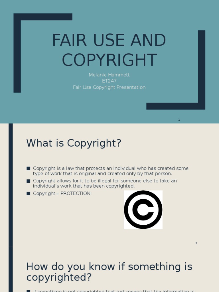 Fair Use and Copyright | PDF | Fair Use | Copyright