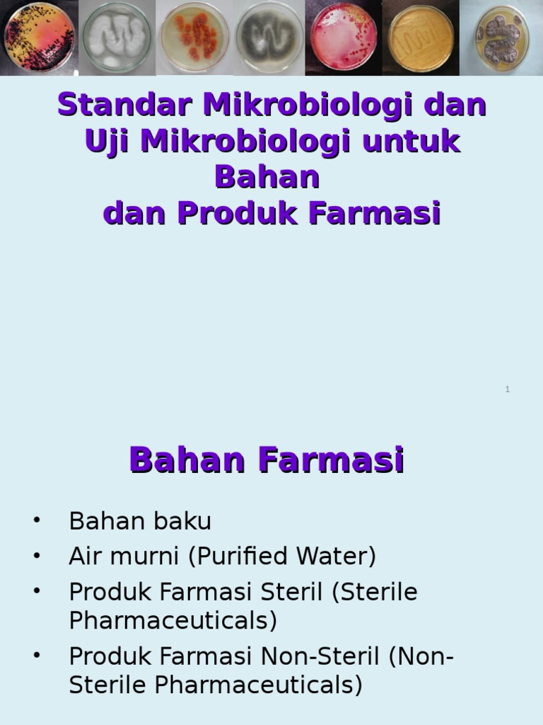 Analisis Mikrobiologi Dalam Produk Farmasi | PDF