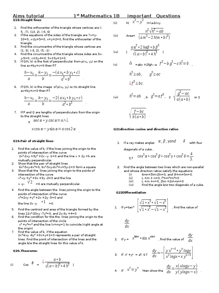 1b Important Question | PDF | Area | Rectangle