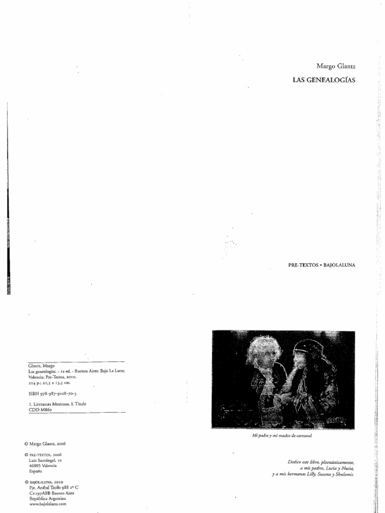 Glantz, Margo - Las Genealogías PDF | PDF