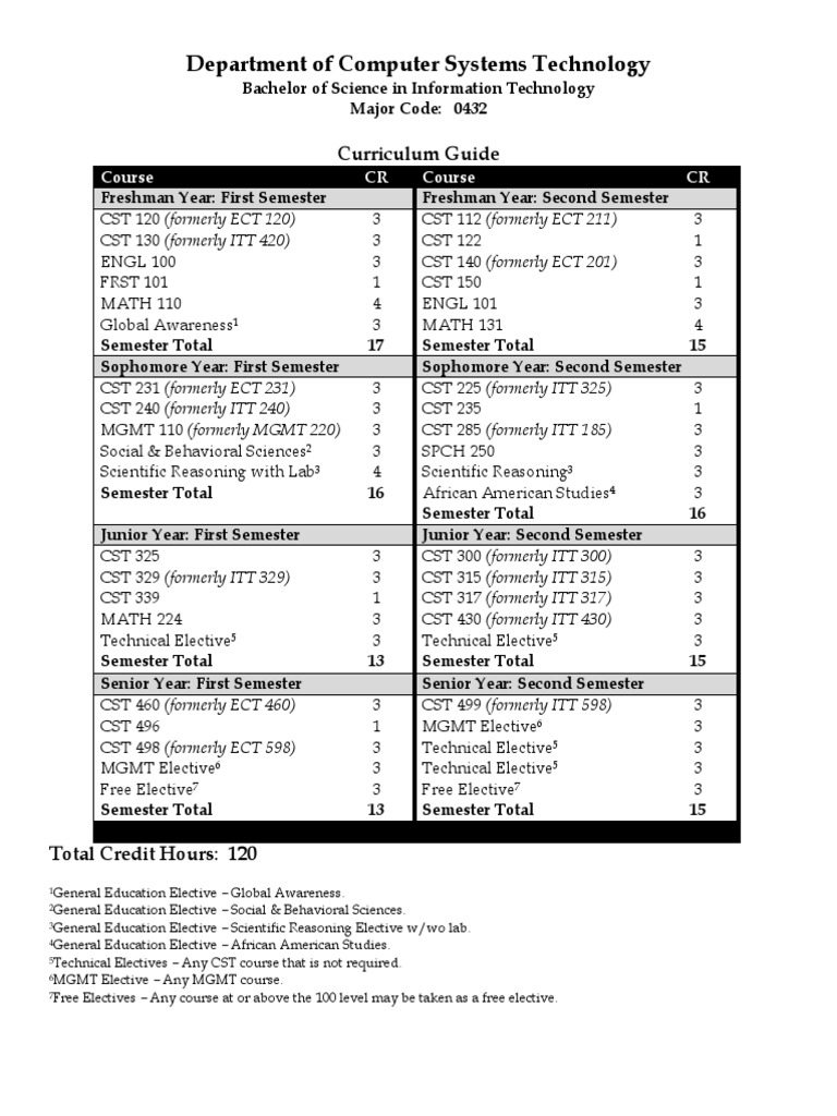 Information Technology Curriculum Guide | PDF