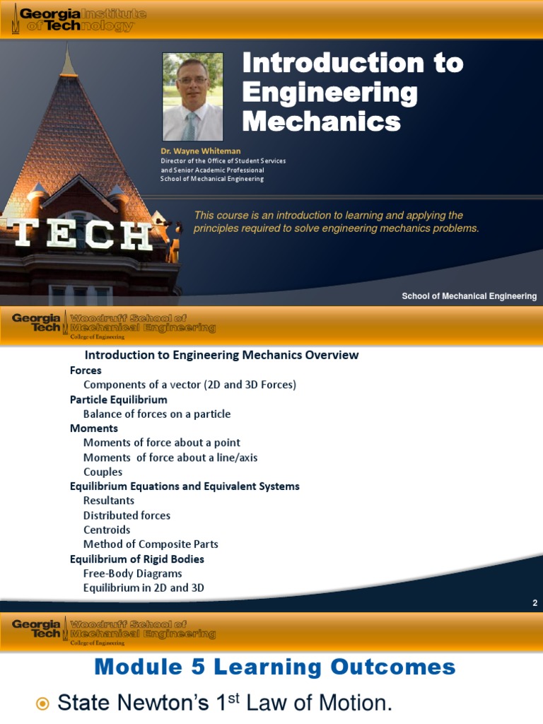 Module 5-Intro To Engr Mech | PDF