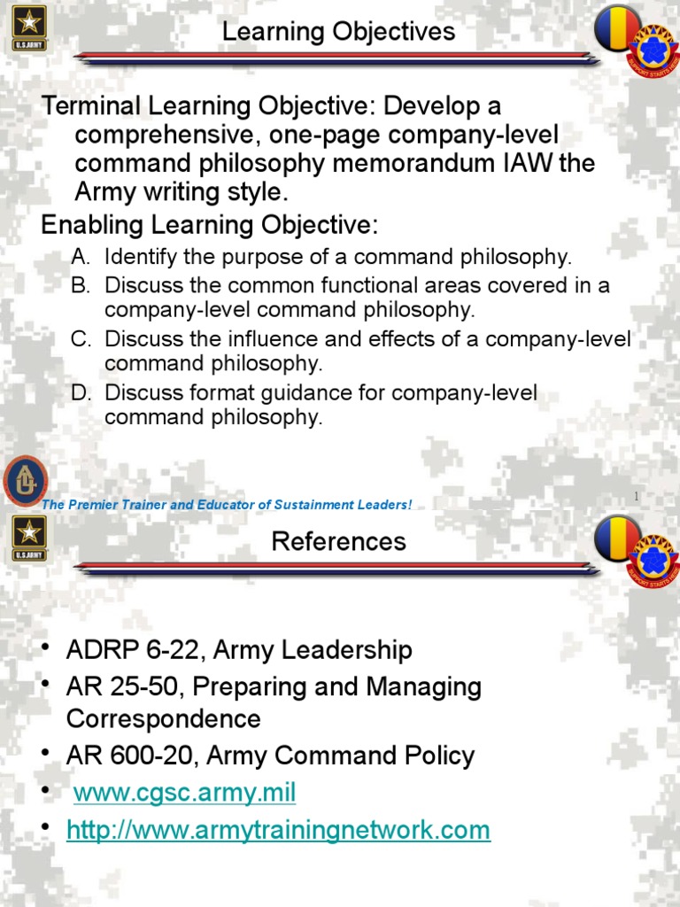Command Philosophy Assignment Power Point 3 | PDF | Leadership ...