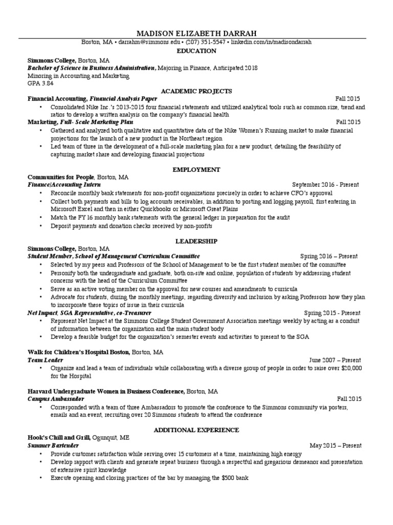 Scribd Resume | Download Free PDF | Students | Business