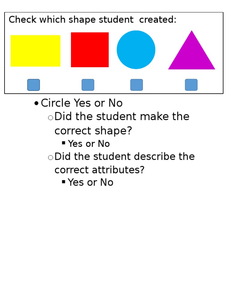 Student Shape Creation Assessment | PDF