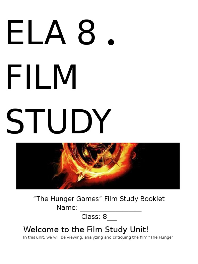 The Hunger Games - Film Study Booklet | PDF | The Hunger Games