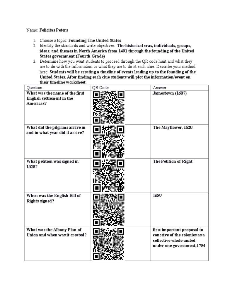 QR Code Hunt | PDF