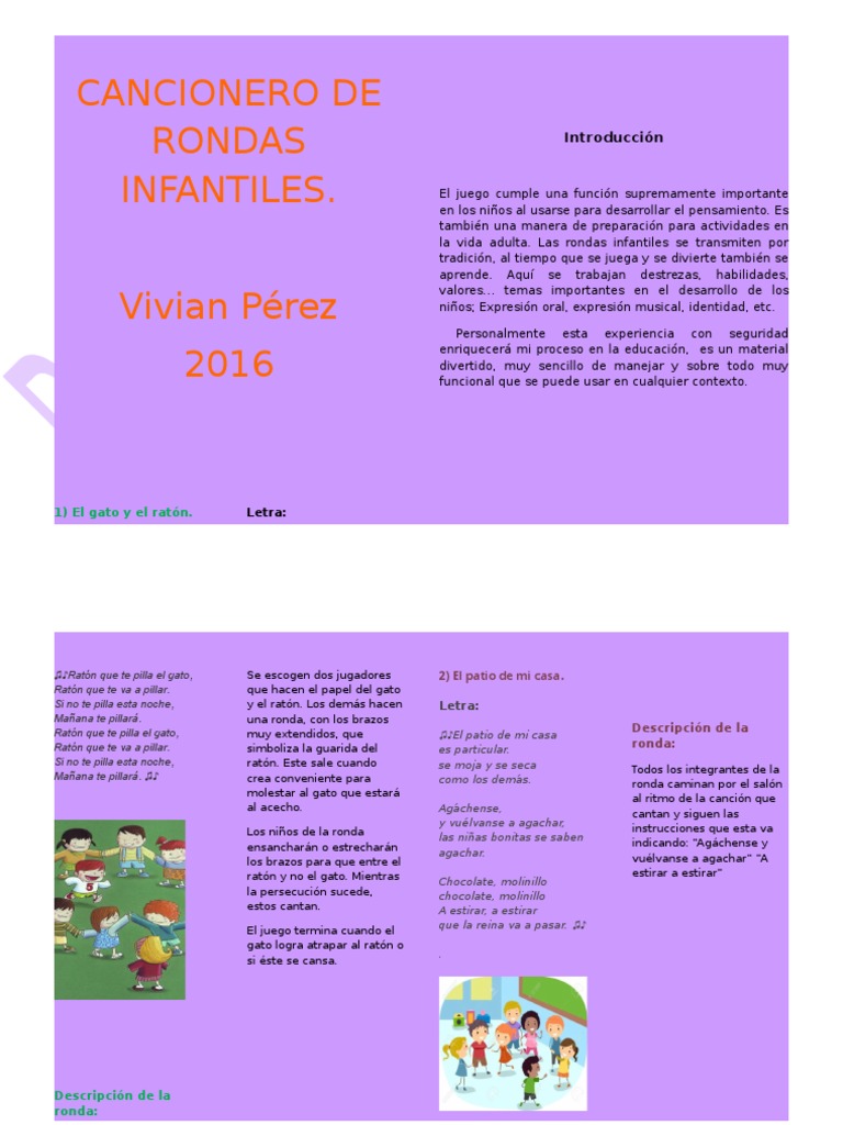 Rondas Infantiles | PDF
