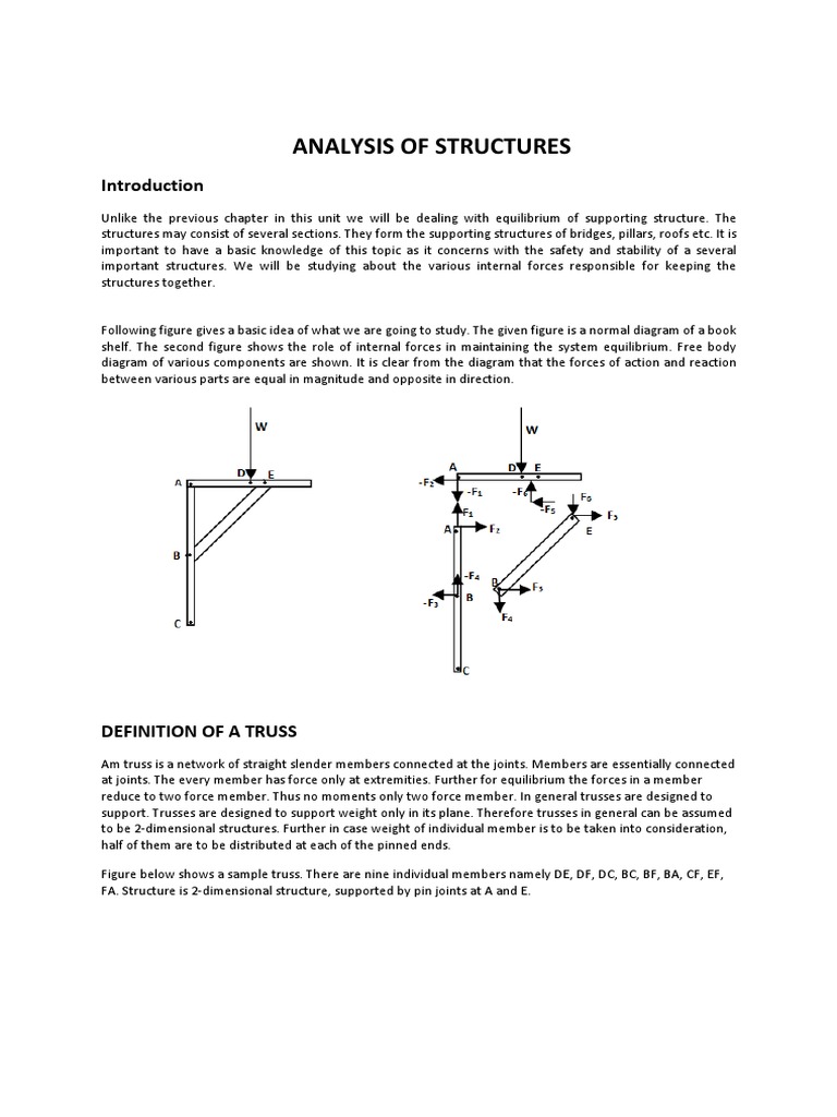 Truss Solving | PDF | Truss | Equations