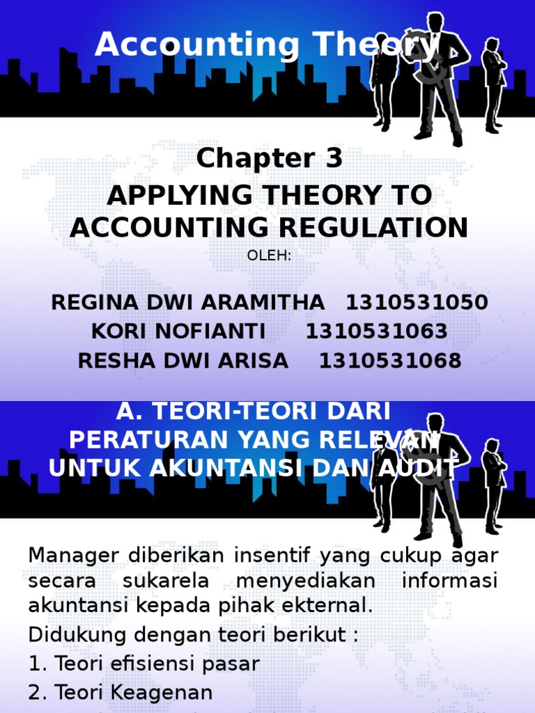 Kelompok 2-Applying Theory To Accounting Regulation | PDF Kelompok 2-Applying Theory To Accounting Regulation | PDF