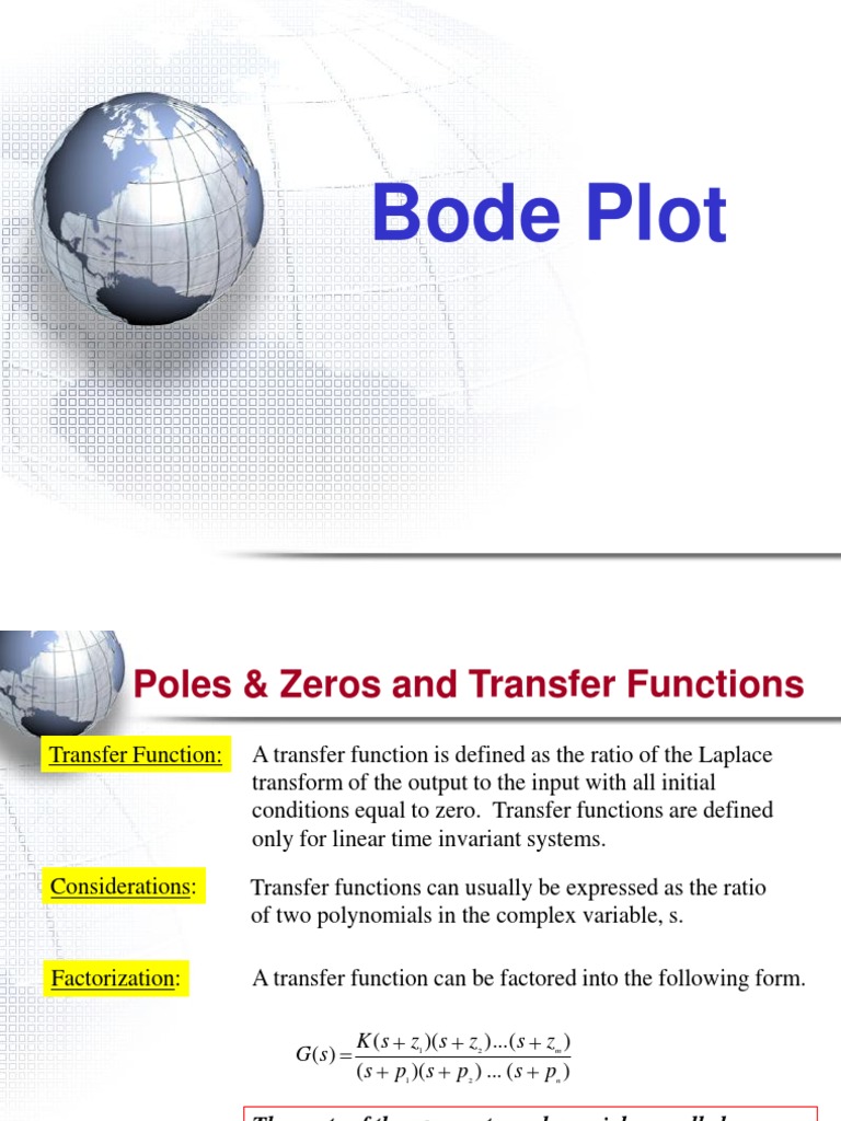Bode Plot: Analysis and Examples | PDF | Mathematical Analysis | Teaching Mathematics