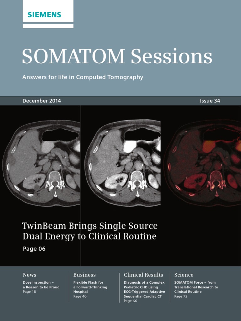 Siemens Computed Tomography Somatom Sessions 34 01959749 | PDF | Ct Scan | Medical Imaging