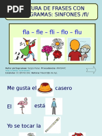 Lectura de Frases Con Pictogramas - Sinfon TR | PDF