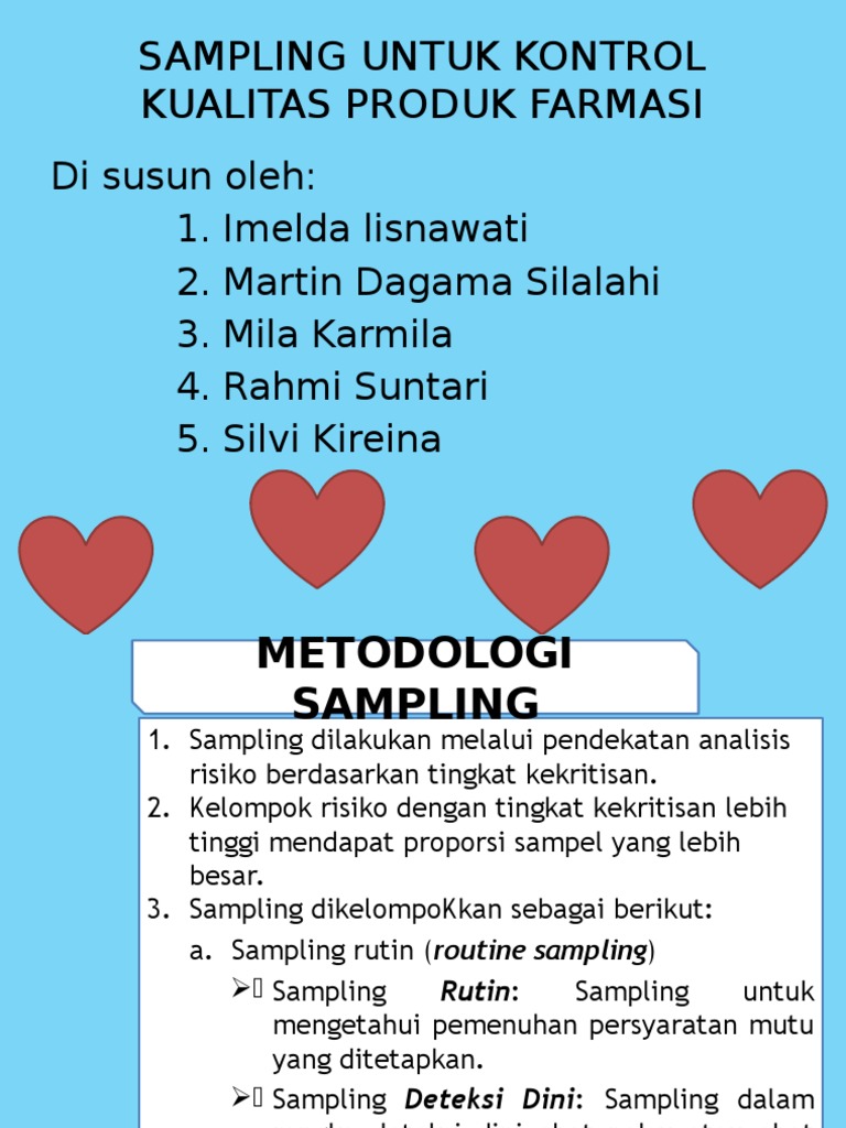 Sampling Produk Farmasi untuk Kualitas | PDF | Sains & Matematika