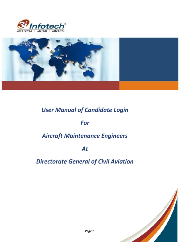 DGCA AME Exam Registration Manual | PDF | File Format | Password