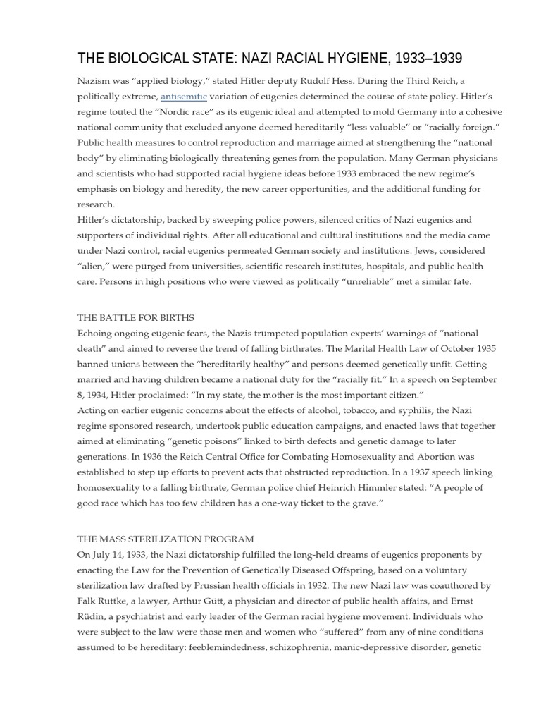 The Biological State | PDF