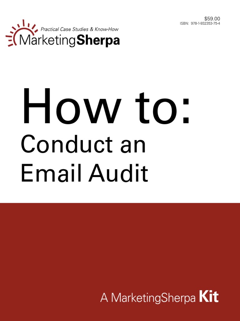 AuditTutorial How To Conduct Email Audit | PDF | Email Spam | Email