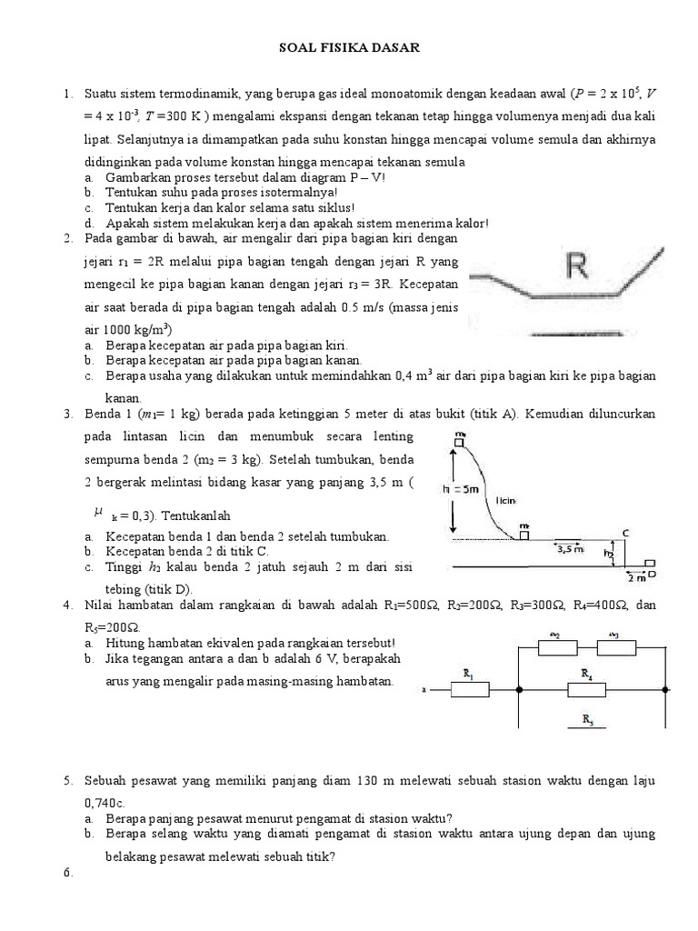 Soal Fisika Dasar | PDF