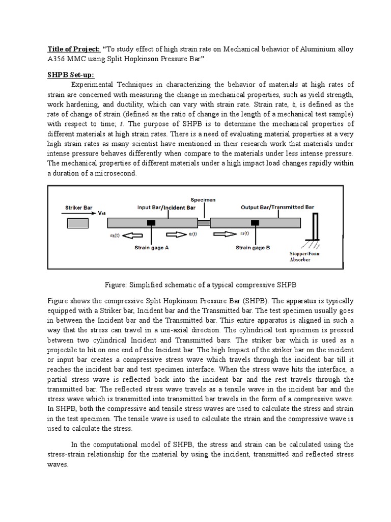 20-1-16 LS Dyna - SHPB Analysis Final | PDF | Elasticity (Physics) | Linear Elasticity