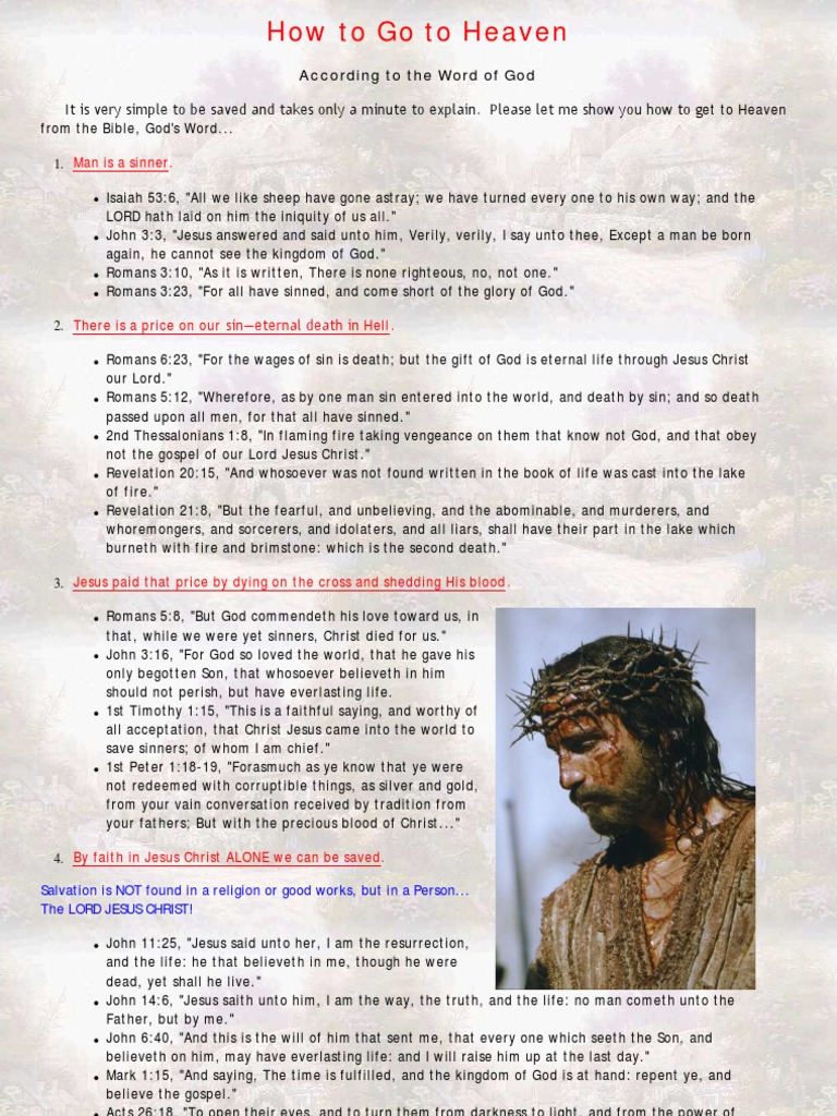 How To Go To Heaven | PDF | Eternal Life (Christianity) | Sin