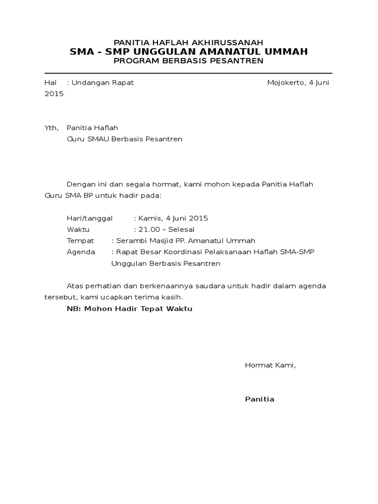Undangan Haflah | PDF