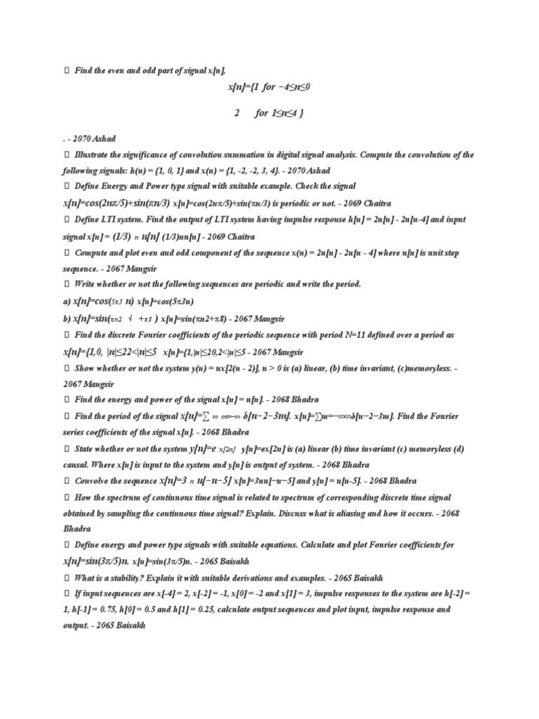 DSAP - Engineering Questions | PDF | Convolution | Theoretical Computer Science