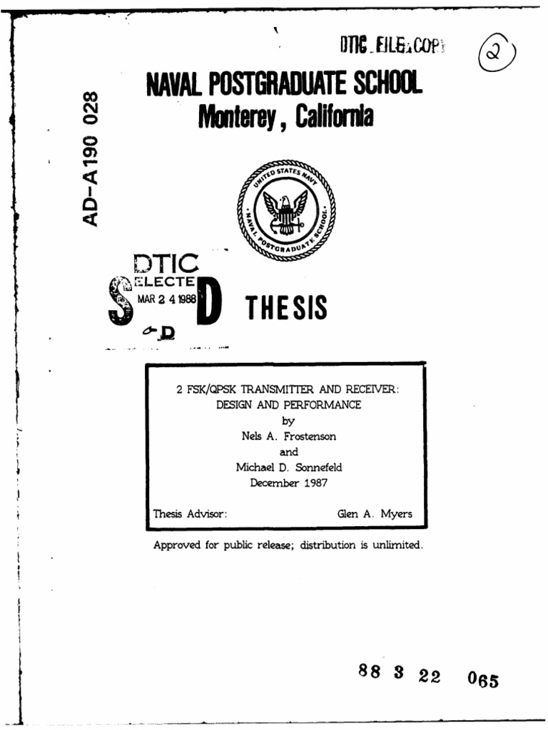 2 FSK/QPSK Transmitter and Receiver Design | PDF | Signal To Noise ...