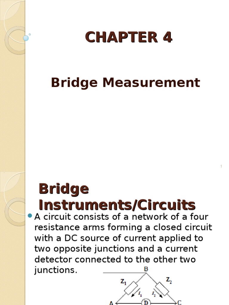 CH4 - Bridge Measurements | PDF | Electrical Impedance | Electrical ...