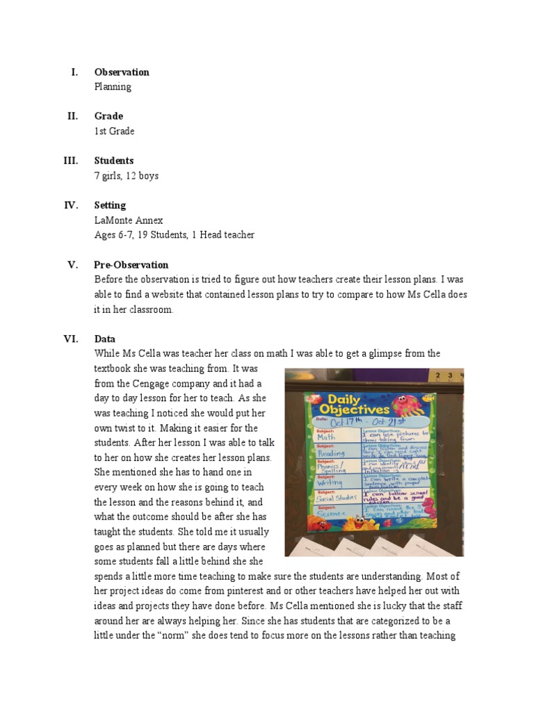 Planning | PDF | Lesson Plan | Sharing