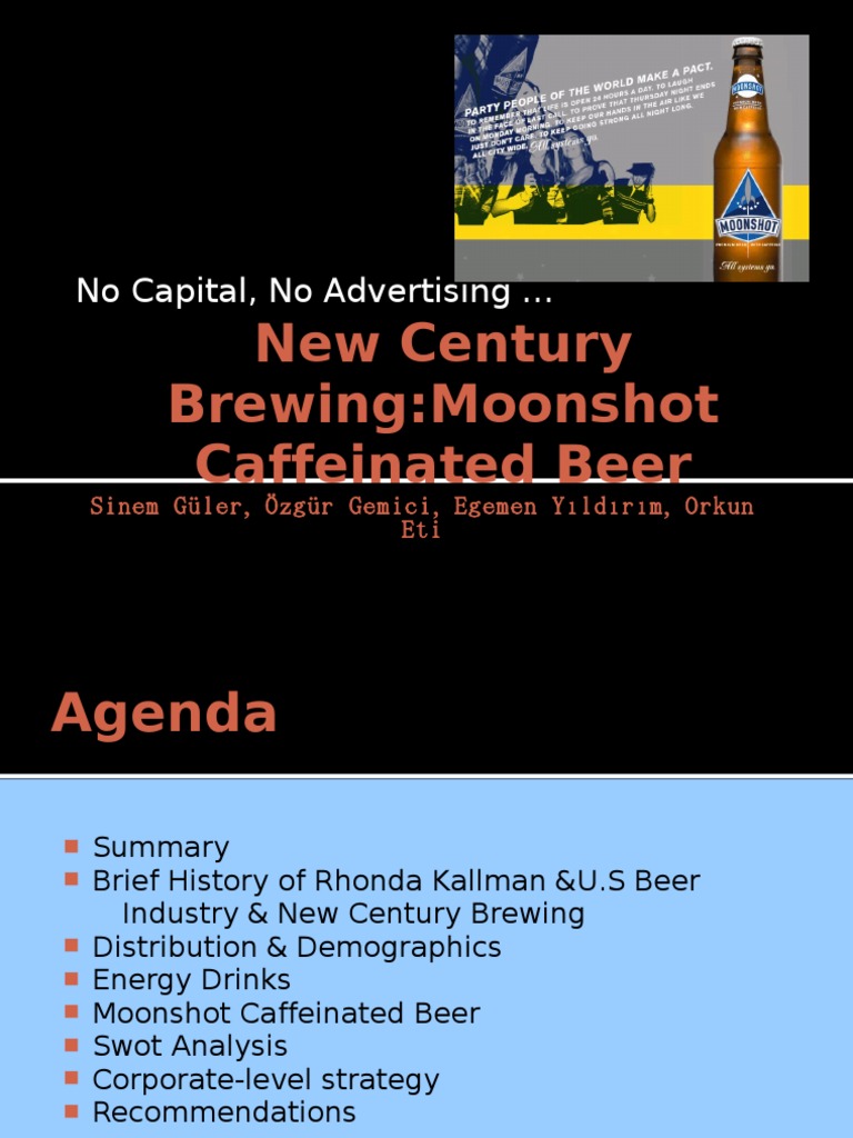 Moonshot Caffeinated Beer Overview | PDF | Anheuser Busch Brands | Drink