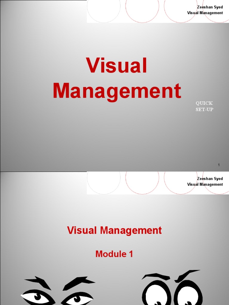 Visual Management Techniques for Workplaces | PDF | Attention | Information