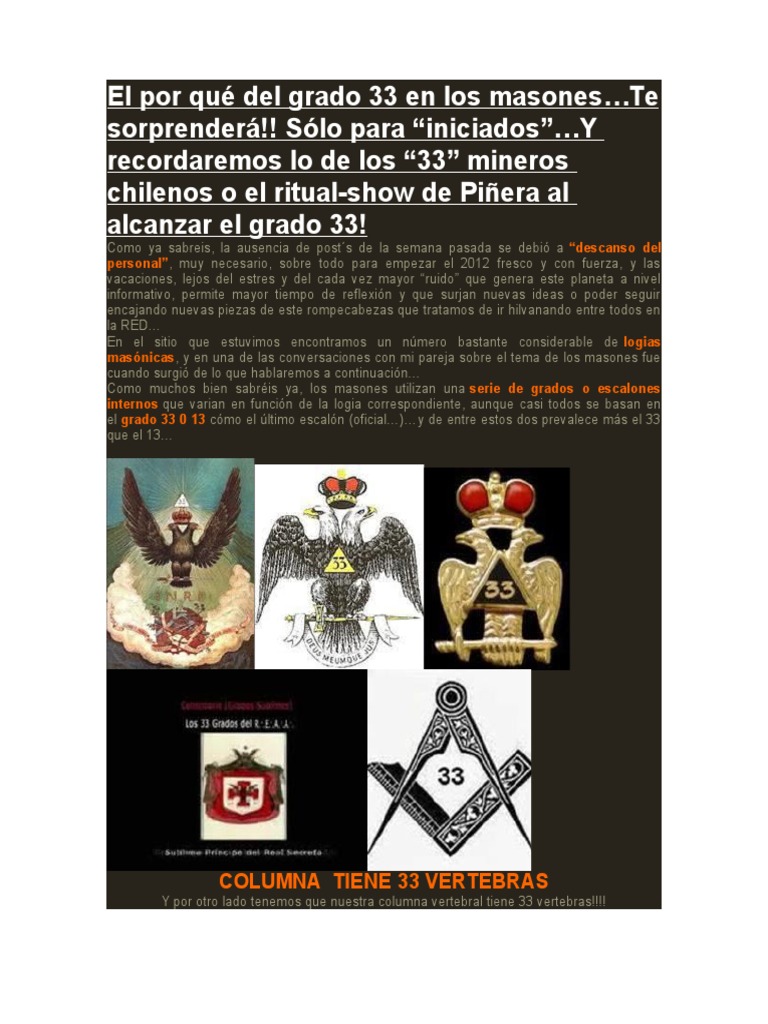 Significado Grado 33 Masoneria | PDF | Kundalini | Religión y creencia