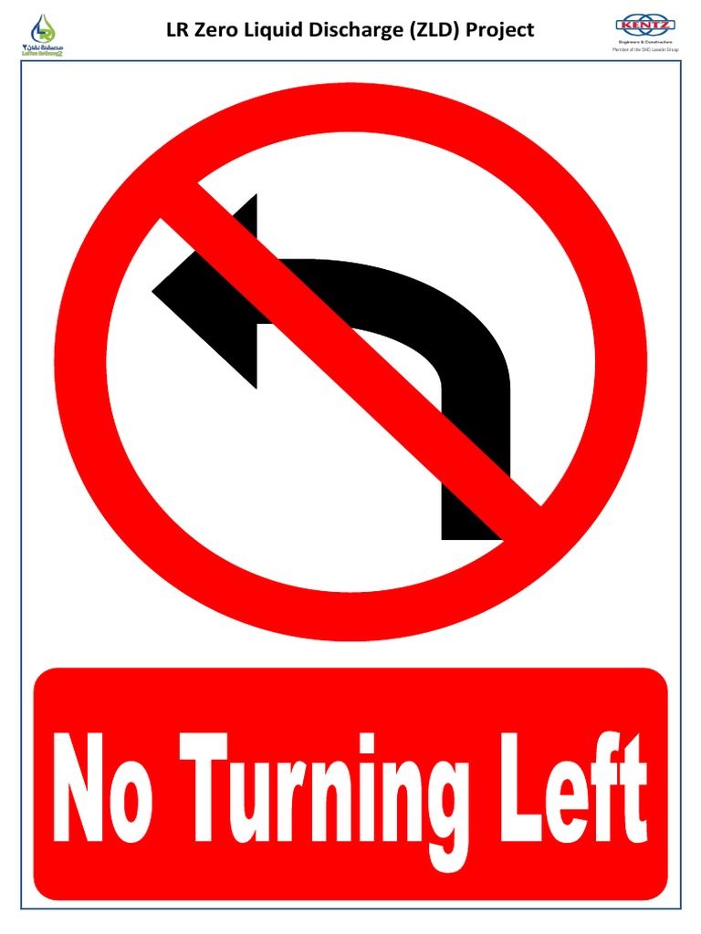 Traffic Sign - No Turning Left | PDF