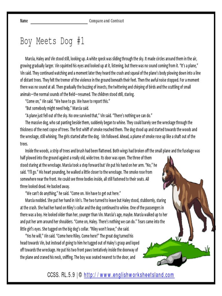 Comparing Texts Dog | PDF | Subspecies Of Canis Lupus | Dogs