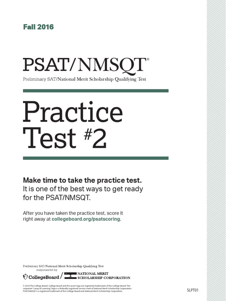 2016 PSAT Practice Test 2 | Grizzly Bear | Psat/Nmsqt