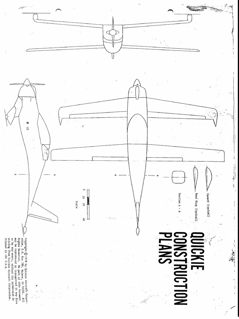 Aircraft Quickie Construction Plans PDF | PDF | Aircraft | Spaceflight ...