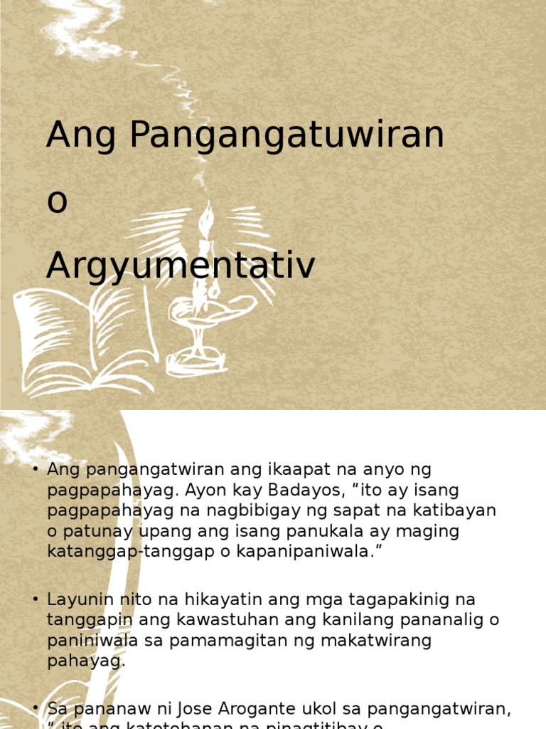 Ang Pangangatuwiran | PDF