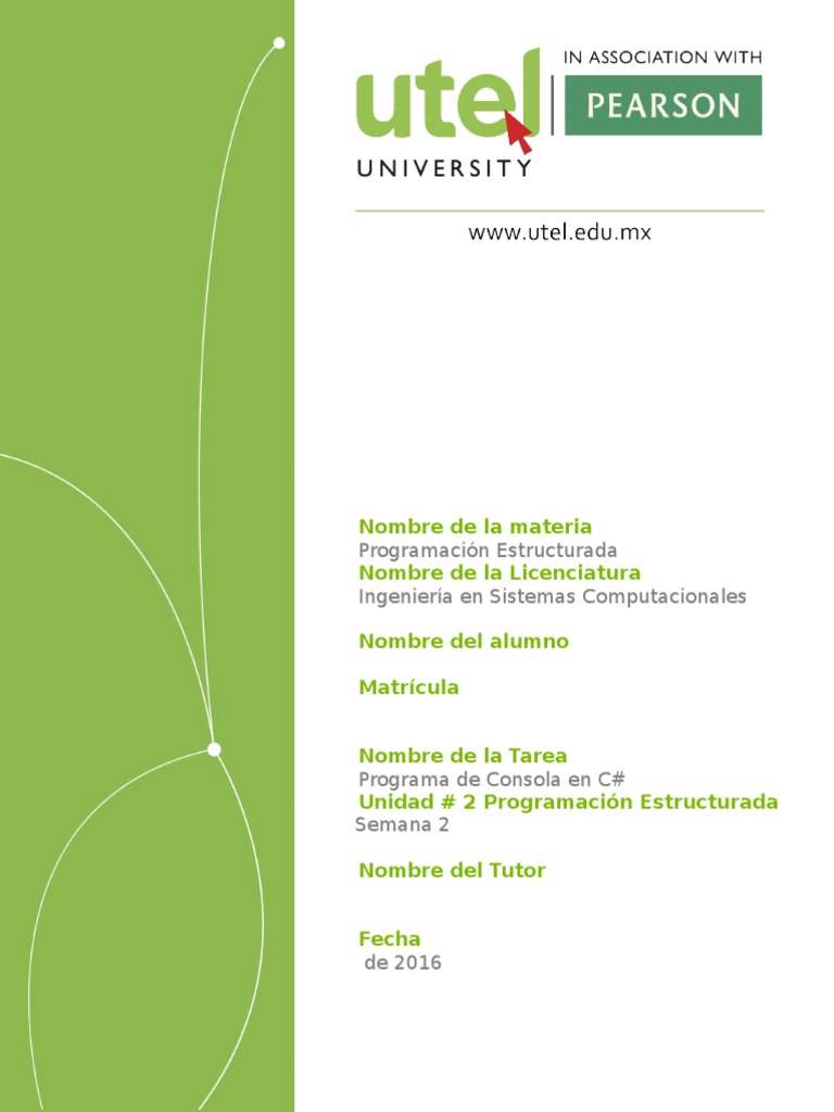 Programación Estructurada Pdf C Sharp Lenguaje De Programación Programación De Computadoras